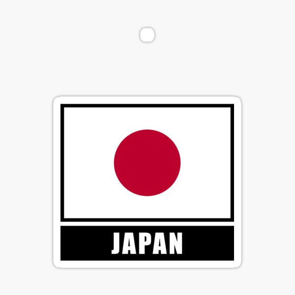 "Japan Japanese flag flag" Sticker by GeogDesigns | Redbubble