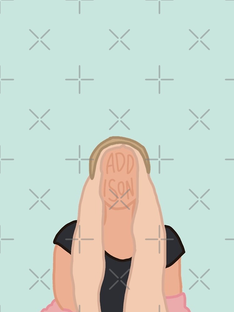 "addison rae easterling tiktok tik tok outline drawing" iPhone Case by ...