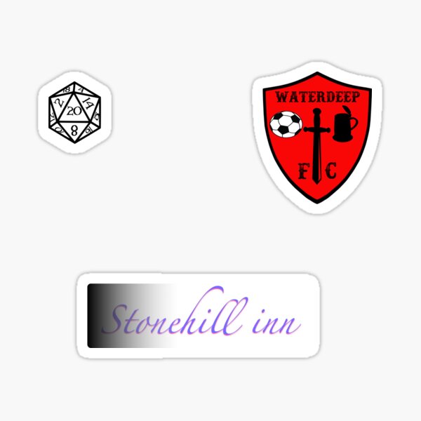 "Waterdeep F.C" Sticker for Sale by Armor-class | Redbubble