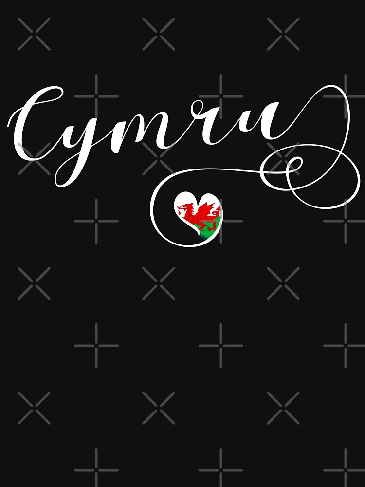"Cymru Heart Flag, Wales, Welsh" T-shirt by Celticana | Redbubble