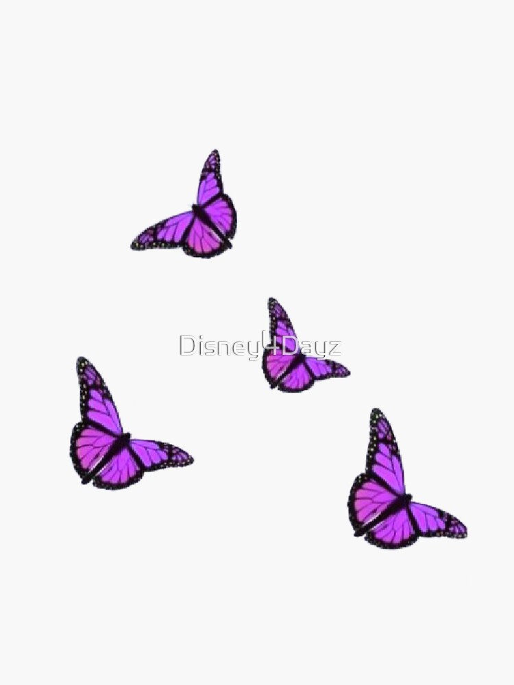 "purple aesthetic butterfly" Sticker by Disney4Dayz | Redbubble