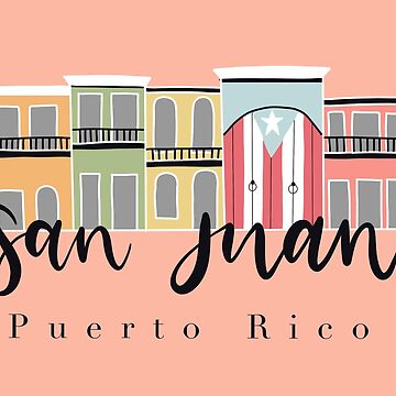 "San Juan" Sticker for Sale by mnajewicz | Redbubble