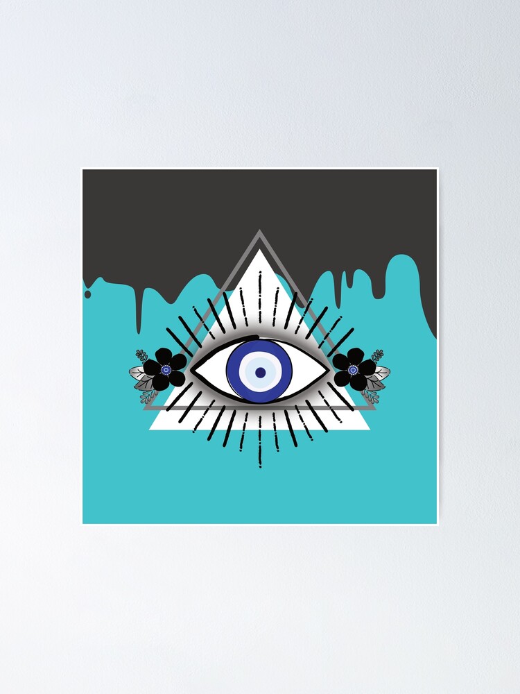 "Evil Eye Drip" Poster for Sale by umeimages | Redbubble