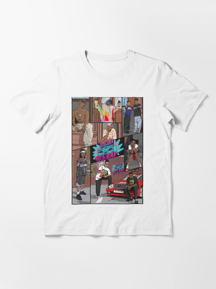 "90s rap!" T-shirt for Sale by BOKKABOOM | Redbubble | 90s t-shirts ...