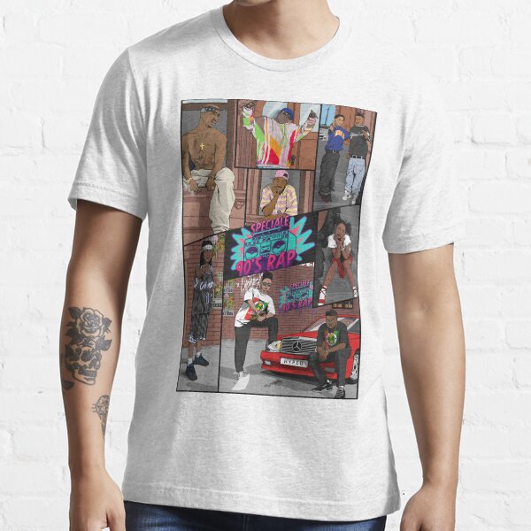 "90s rap!" T-shirt for Sale by BOKKABOOM | Redbubble | 90s t-shirts ...