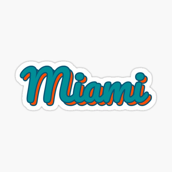 "Miami" Sticker for Sale by elohelaye | Redbubble