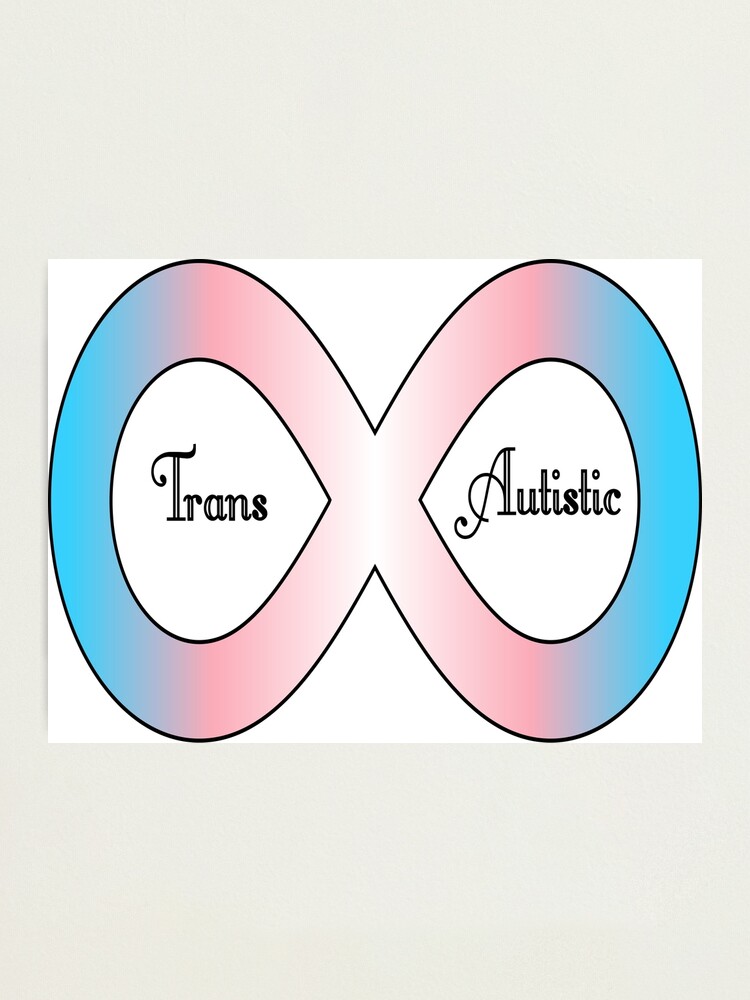 Lámina fotográfica «Signo de infinito autista y transgénero - orgullo ...