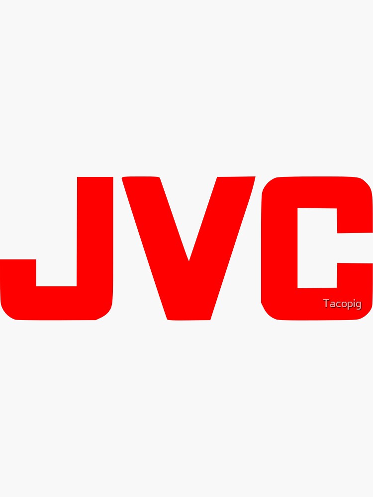 "JVC Logo" Sticker by Tacopig | Redbubble