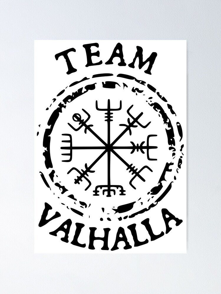 "Team Valhalla Vegvisir " Poster by fesselwald | Redbubble
