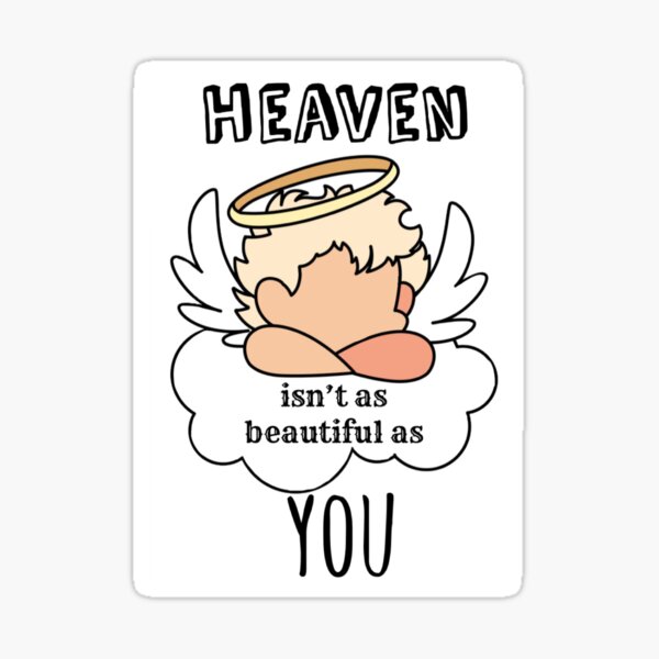 "You are an angel ;)" Sticker by uranangel | Redbubble