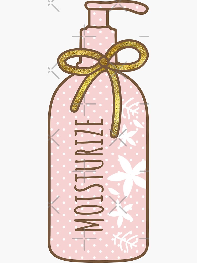 "Moisturizer - Pink" Sticker for Sale by Wlaurence | Redbubble