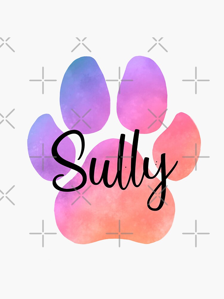 "Sully Paw Print" Sticker for Sale by MillerDesigns | Redbubble