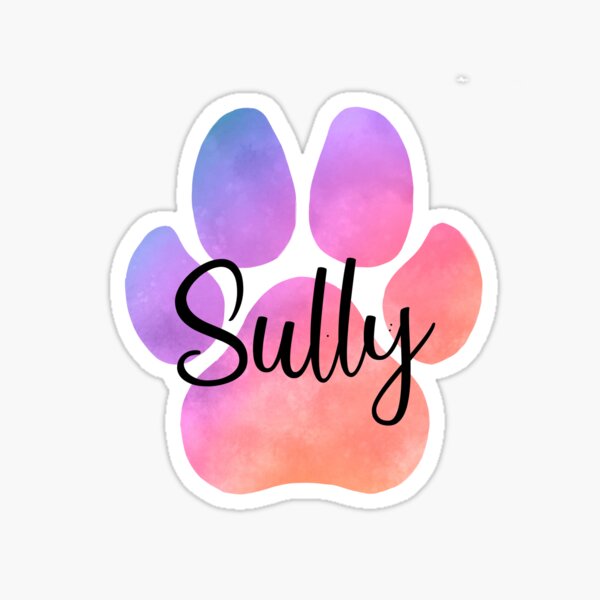 "Sully Paw Print" Sticker for Sale by MillerDesigns | Redbubble