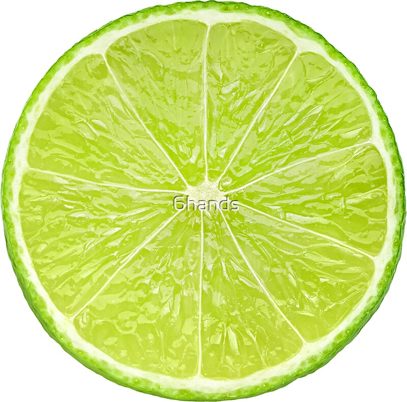 "Slice of lime" Stickers by 6hands | Redbubble