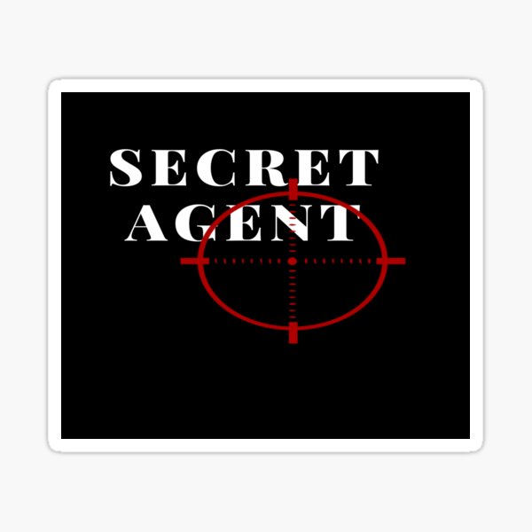 "Secret Agent" Sticker for Sale by Darksun427 | Redbubble