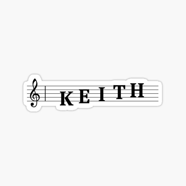 "Name Keith" Sticker by gulden | Redbubble