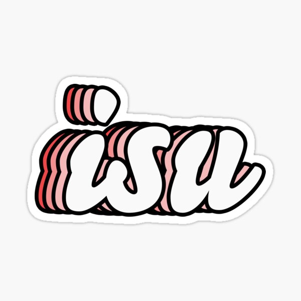 "isu" Sticker by maddielowery | Redbubble