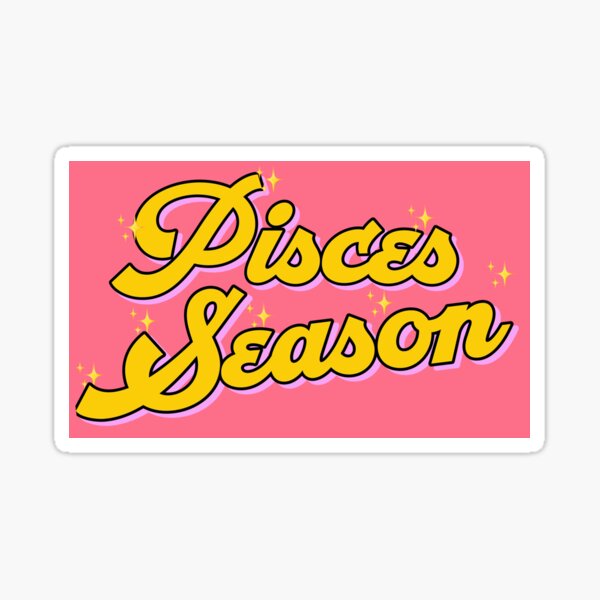 "Pisces Season by gabyiscool " Sticker for Sale by gabyiscool | Redbubble