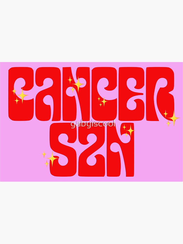 "Cancer SZN by gabyiscool" Sticker by gabyiscool | Redbubble