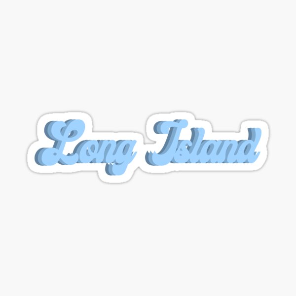 "Long Island " Sticker by BCRDesigns | Redbubble