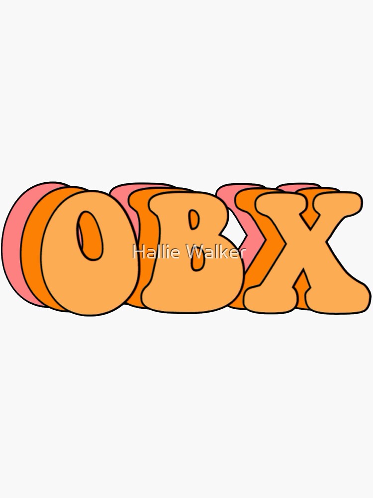 "OBX Outer Banks Sticker" Sticker for Sale by HWinchester | Redbubble