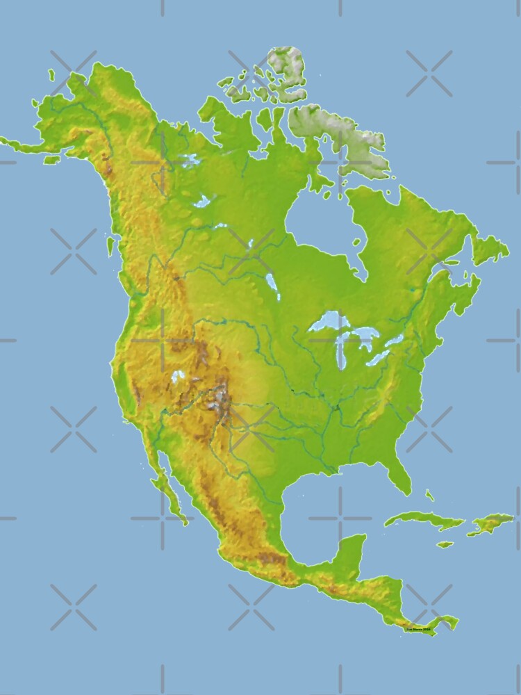 About North America Physical Map
