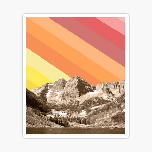 "Maroon Bells" Sticker for Sale by rydland | Redbubble