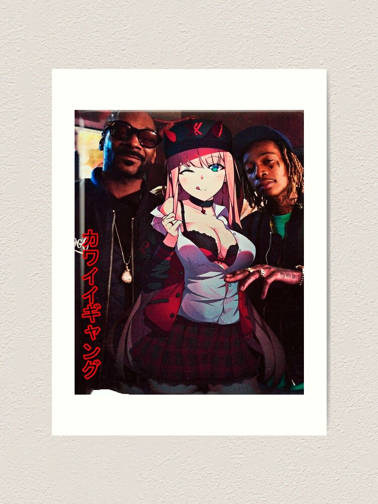 "Zero Two in the Hood" Art Print for Sale by rubster21 | Redbubble