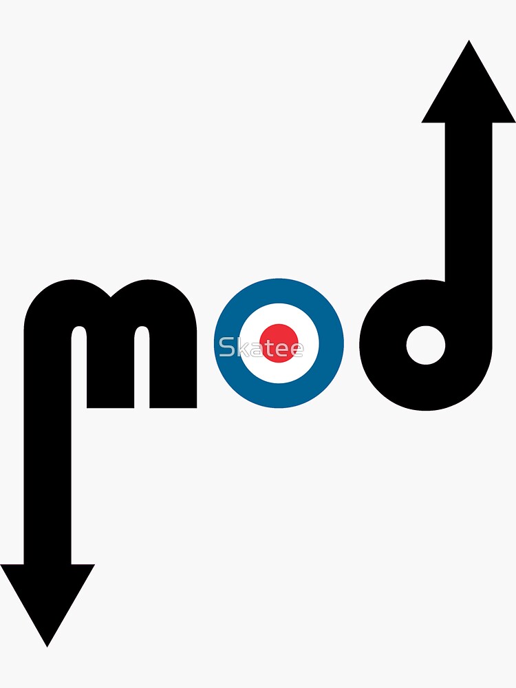"Mod Arrows" Sticker for Sale by Skatee | Redbubble