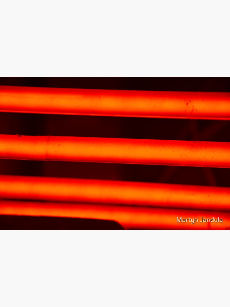 Pegatina «luces de neón rojas paralelas» de martin999 | Redbubble