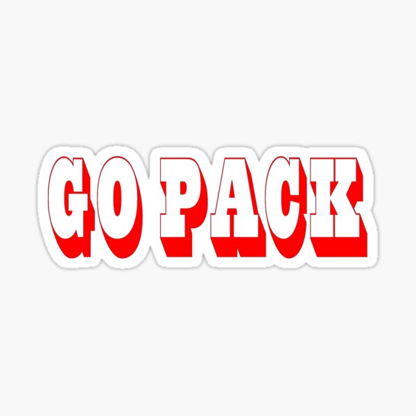 "GO PACK" Sticker for Sale by Kathall24 | Redbubble