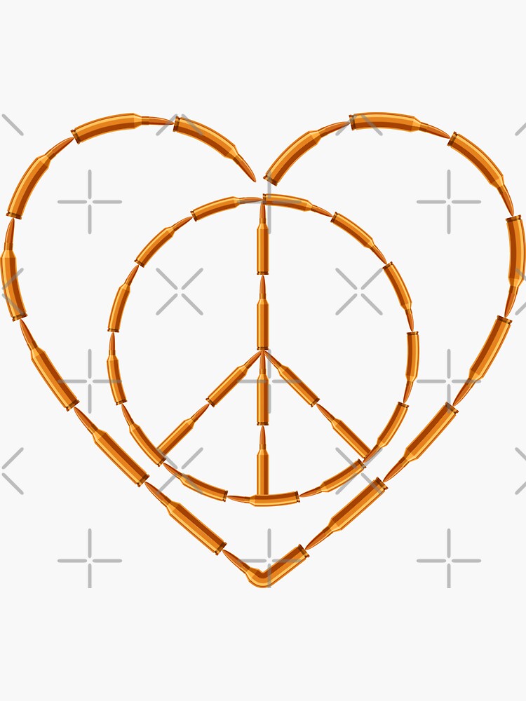 "Ak-47 heart." Sticker by emphatic | Redbubble