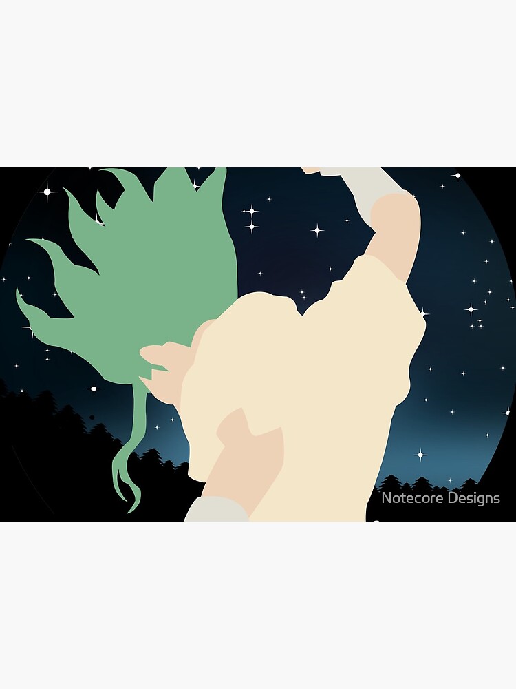 "Senku Ishigami - Dr Stone Minimalistic Illustration" Mask by Notecore ...