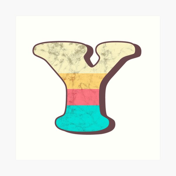 "Vintage Y, vintage alphabet, typography, font, Y letter, retro Y" Art ...