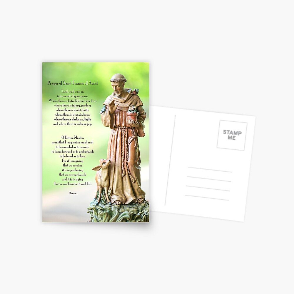 "Prayer of St. Francis of Assisi" Poster for Sale by Miracles | Redbubble