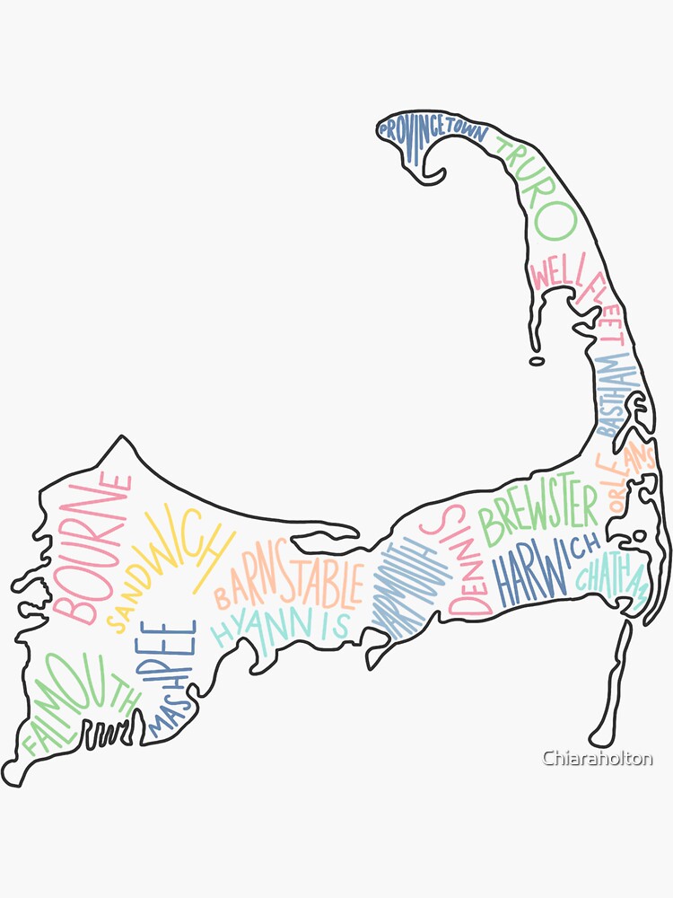 "Cape Cod" Sticker for Sale by Chiaraholton | Redbubble