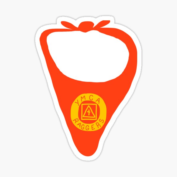 "YMCA Raggers Red Rag" Sticker for Sale by mandamadness | Redbubble