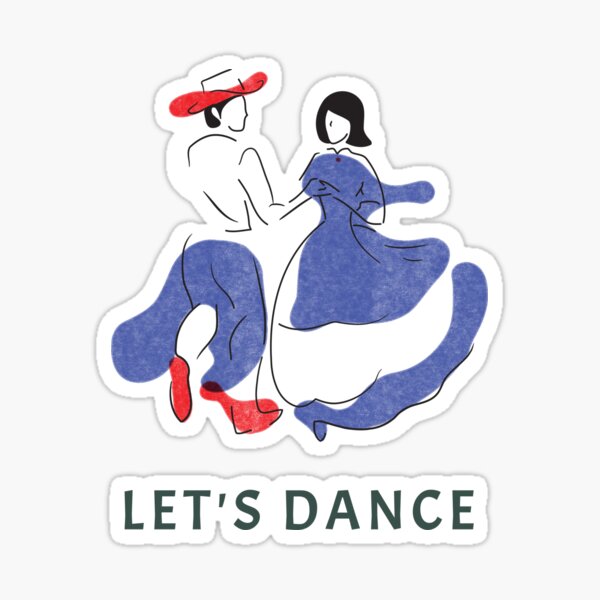 "Let's Dance" Sticker for Sale by Mantra99 | Redbubble