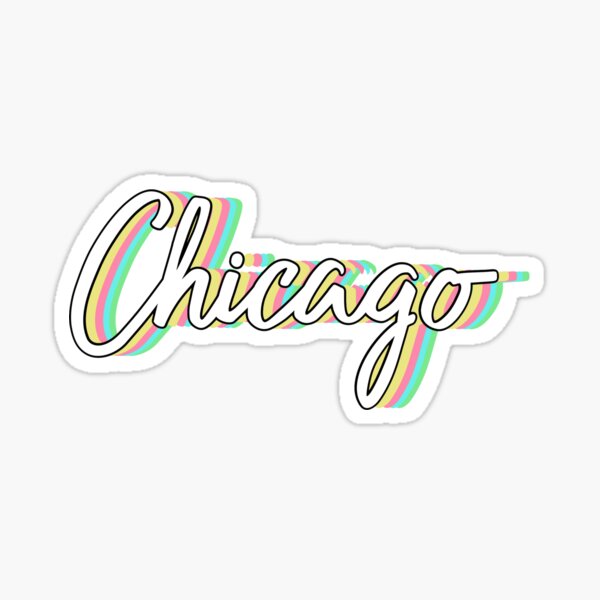 "Chicago" Sticker for Sale by madsels | Redbubble