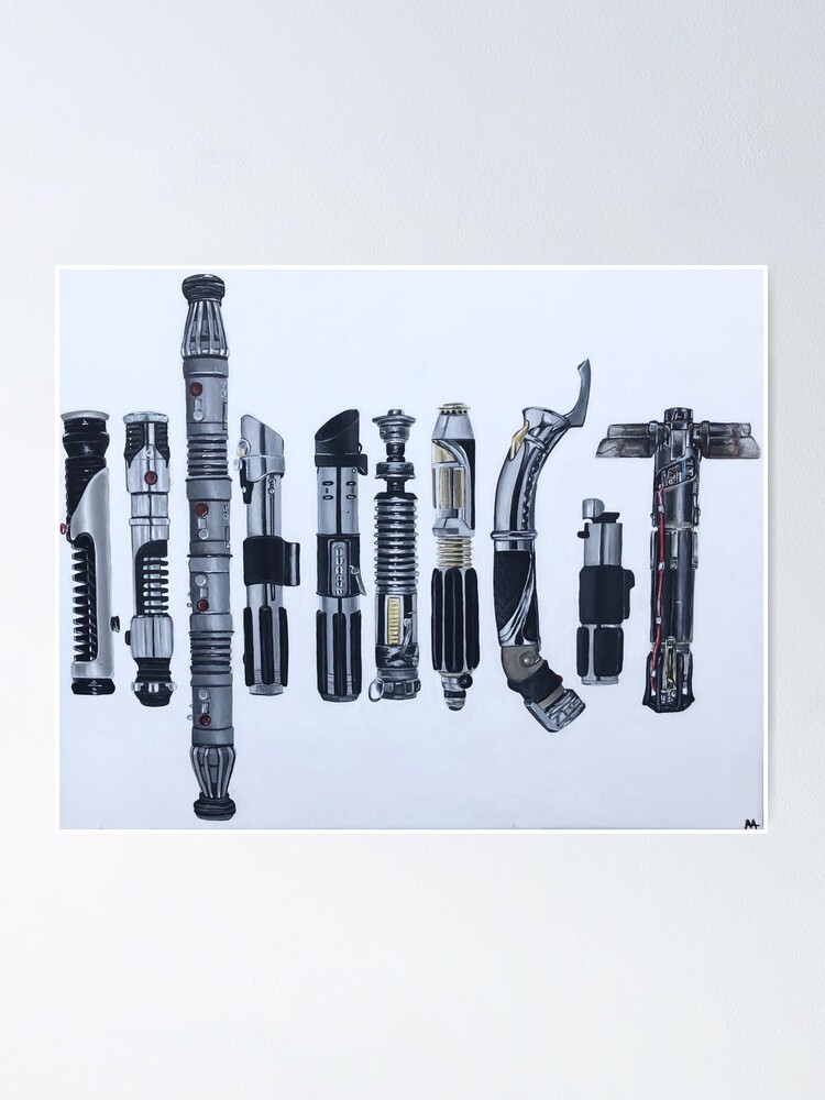 "Legacy Sabers" Poster for Sale by alisonandreasen | Redbubble