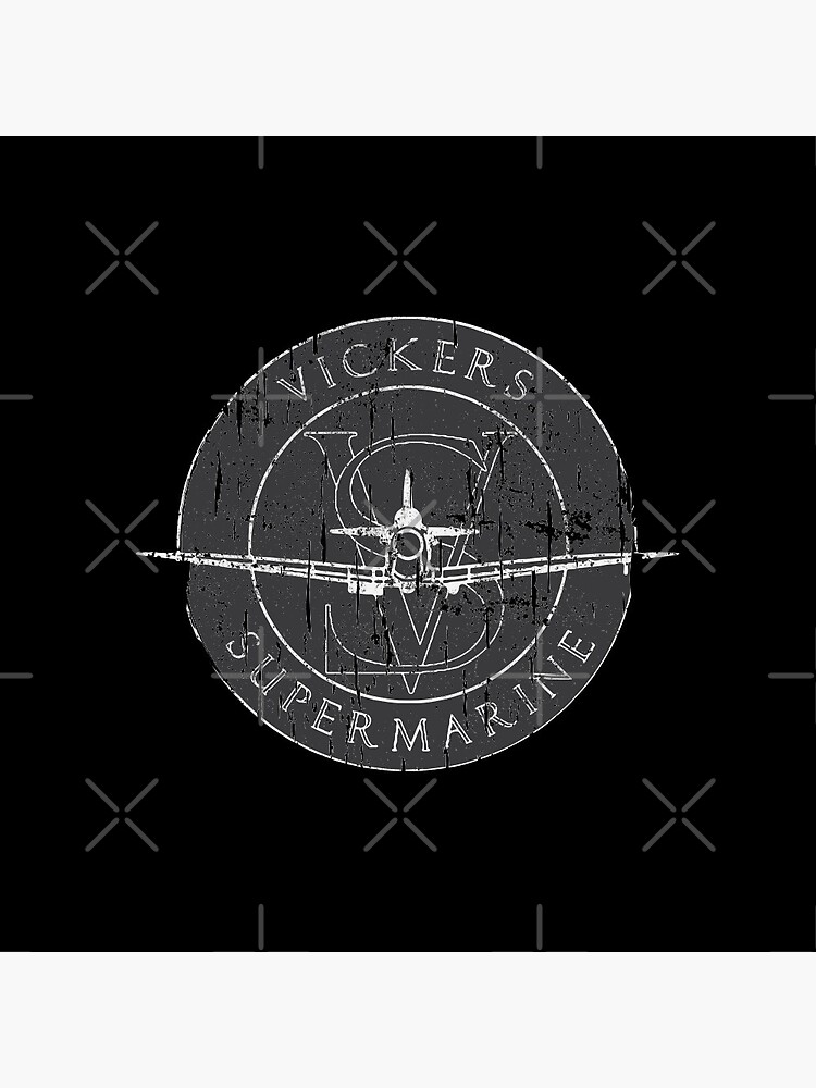 "Supermarine Spitfire WW2 Aircraft Logo" Pin by quark | Redbubble