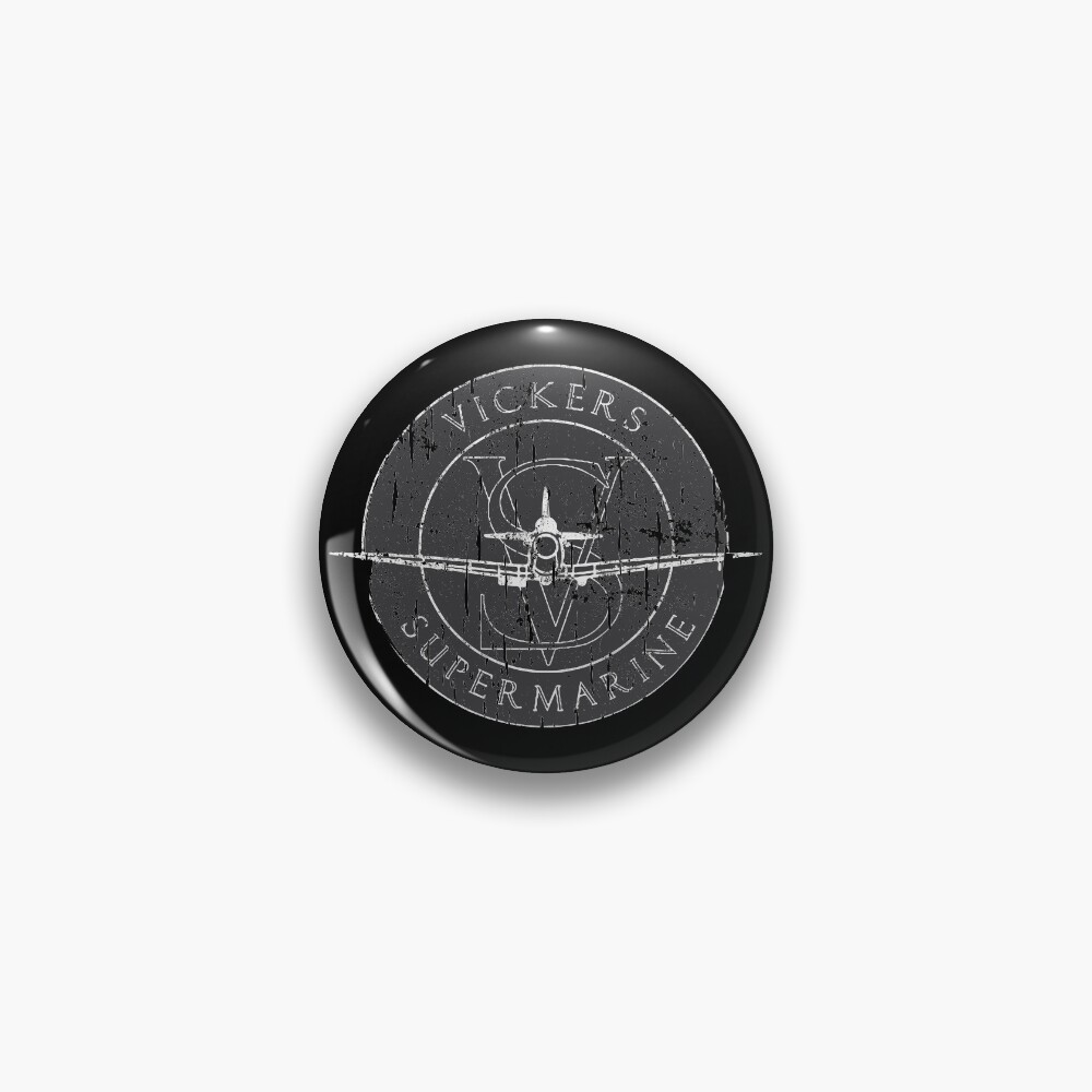 "Supermarine Spitfire WW2 Aircraft Logo" Pin by quark | Redbubble