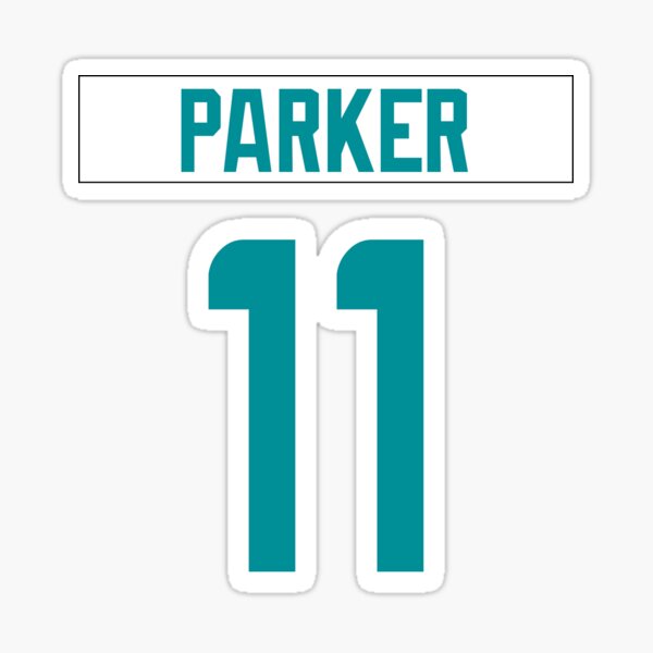 "DeVante Parker Dolphins" Sticker for Sale by GlazeDesigns | Redbubble