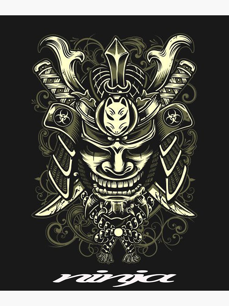 "Samurai mask" Sticker for Sale by bensania | Redbubble