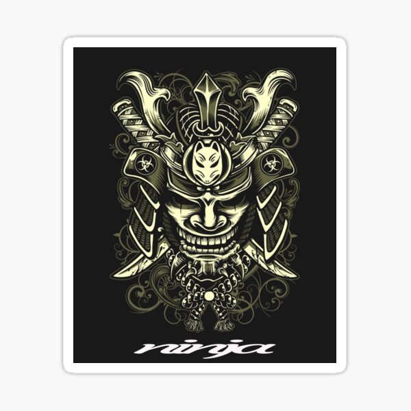 "Samurai mask" Sticker for Sale by bensania | Redbubble