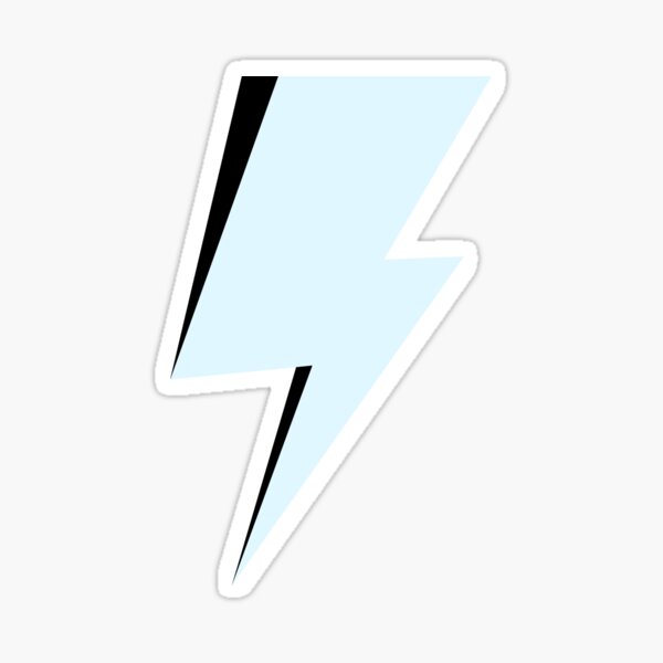 "blue lightning" Sticker for Sale by emswim07 | Redbubble