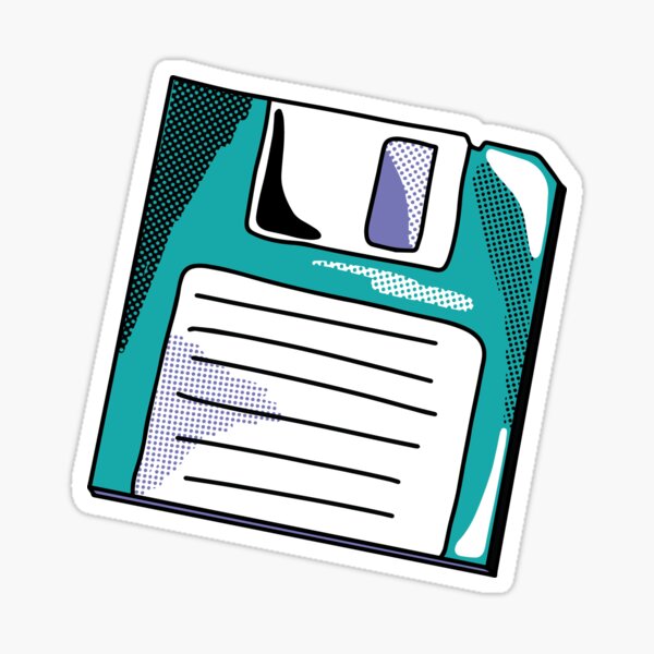 "Floppy Disk" Sticker by oliviaott | Redbubble
