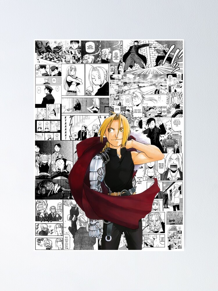 Other Assemblage Art & Collectibles Full Metal Alchemist manga Collage ...