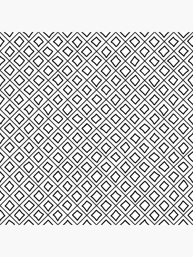 "Diamond Line Grid // Outline" Poster for Sale by RosewallPrints ...