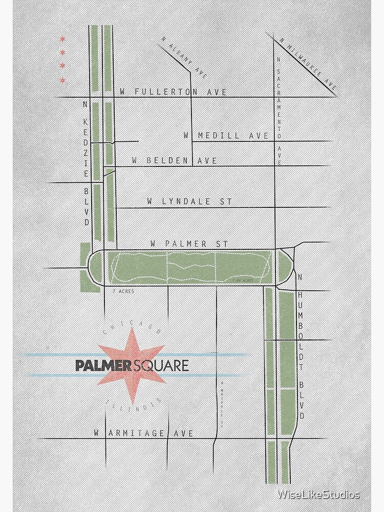 "Parks of Chicago: Palmer Square {2020 Edition}" Poster for Sale by ...